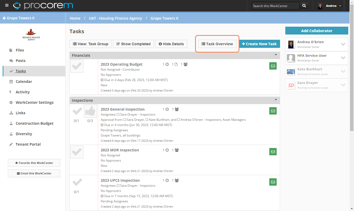Introduction to Procorem Tasks – ProLink Solutions