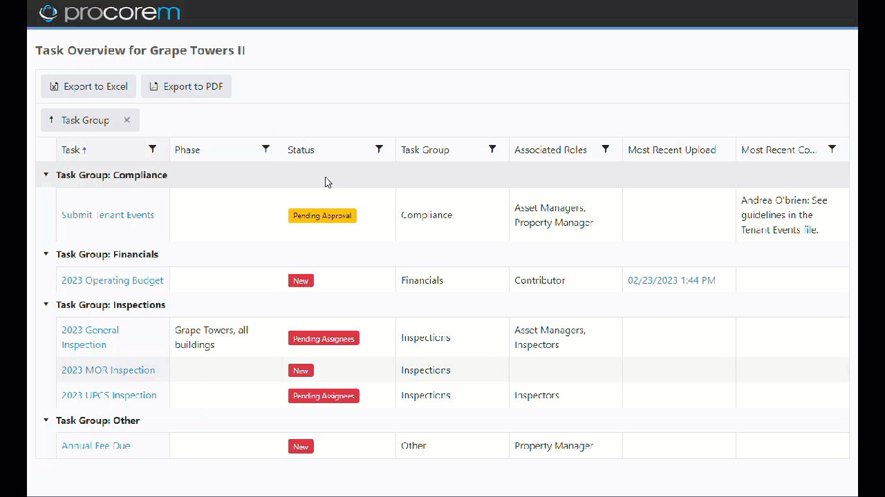 Introduction to Procorem Tasks – ProLink Solutions