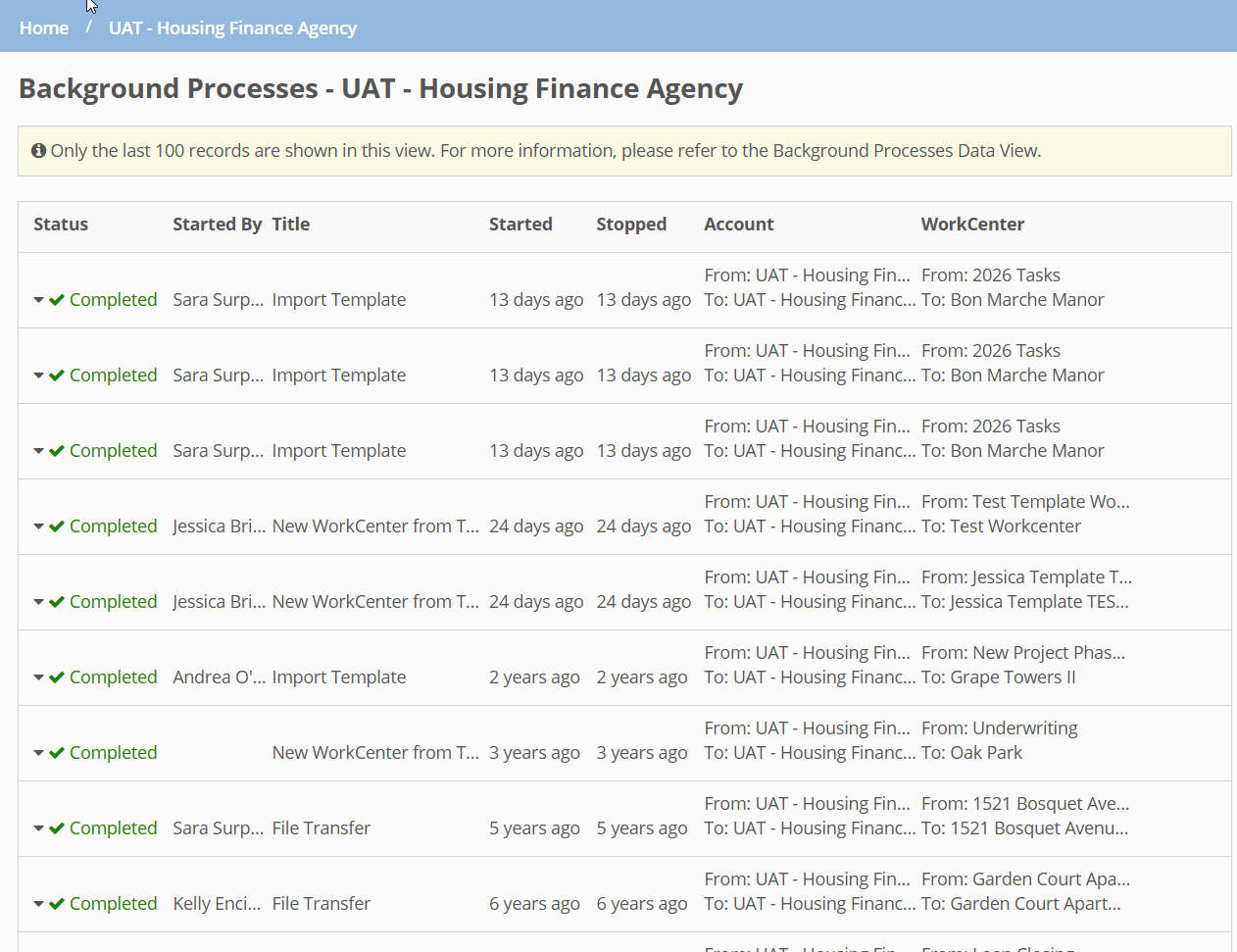 Background Processes – ProLink Solutions