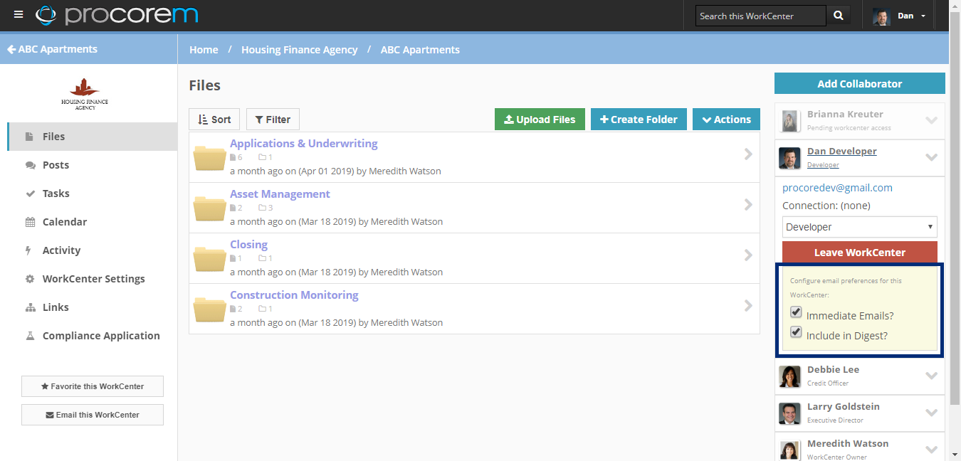 Notifications in Procorem – ProLink Solutions