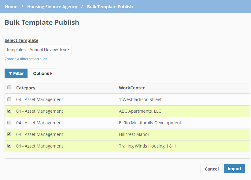 Bulk Template Publish – ProLink Solutions