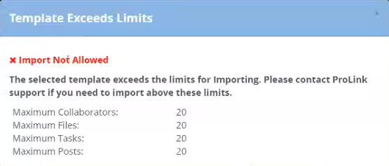 Bulk Template Publish – ProLink Solutions